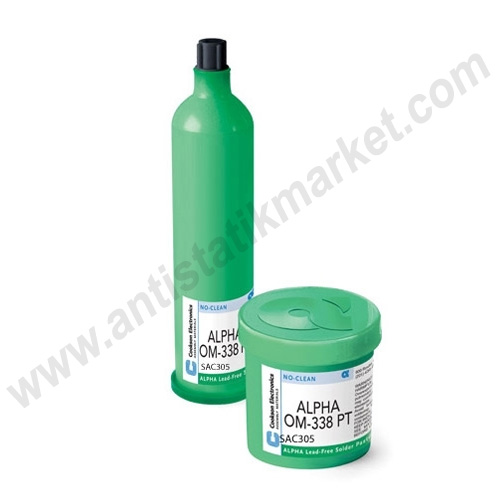Alpha OM 338 PT SAC305 Kurşunsuz Krem Lehim - AntistatikMarket | ANTİSTATİK