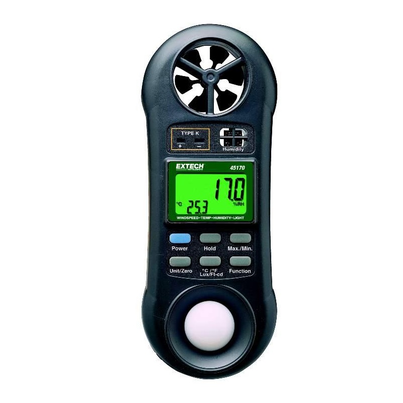Extech 45170 Termometre-Anemometre-Nem-Işık Ölçer | ANTİSTATİK