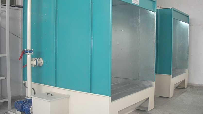 Our Services | Rota Machine - Wet Painting Booth with Water Curtain